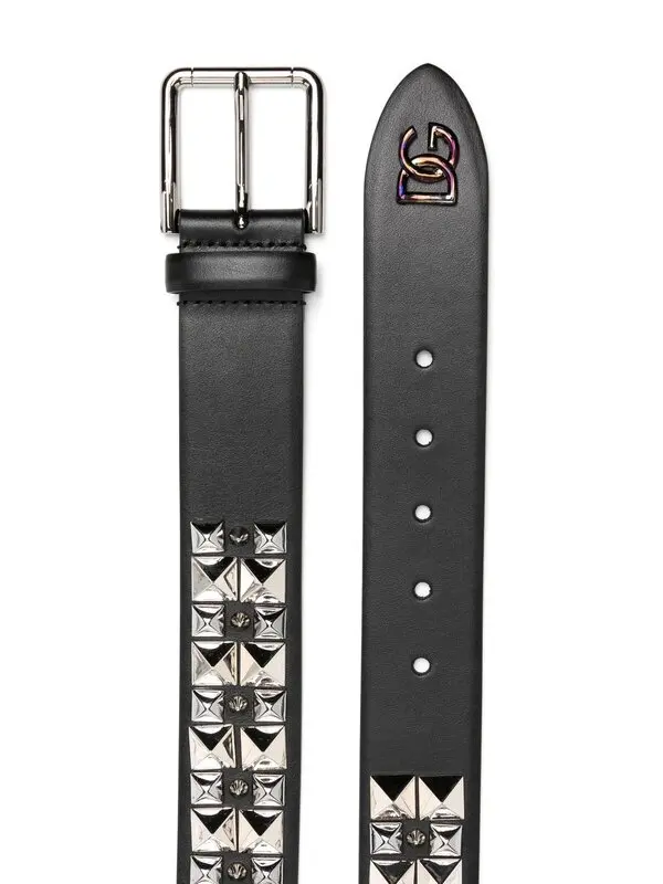 Dolce & Gabbana Stud-detail Leather Belt