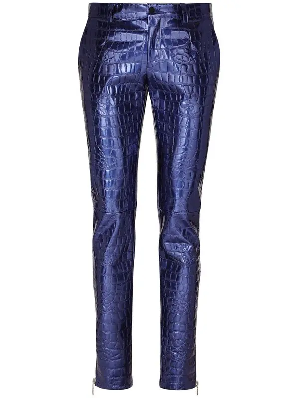 Dolce & Gabbana Metallic Finish Skinny Trousers