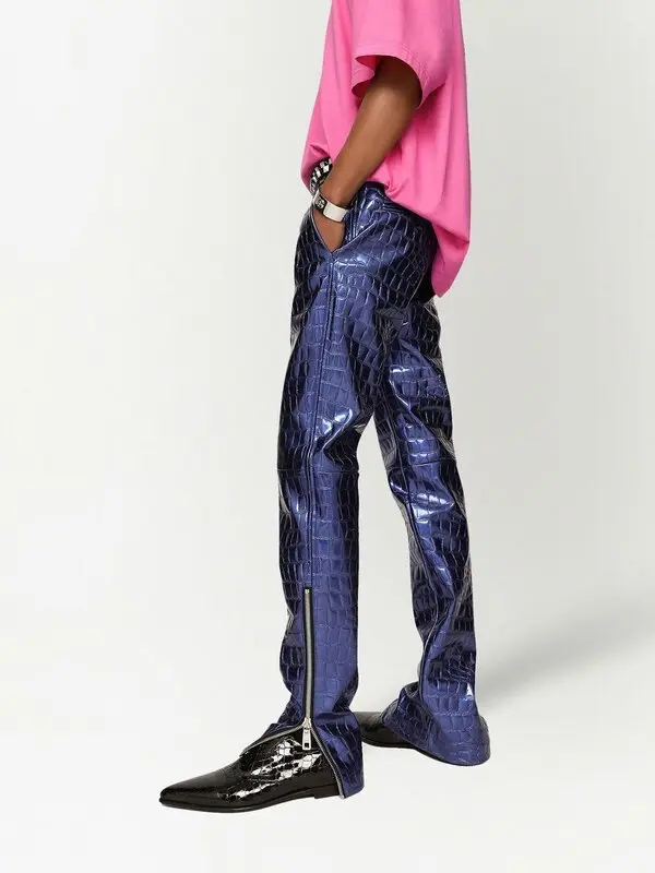Dolce & Gabbana Metallic Finish Skinny Trousers