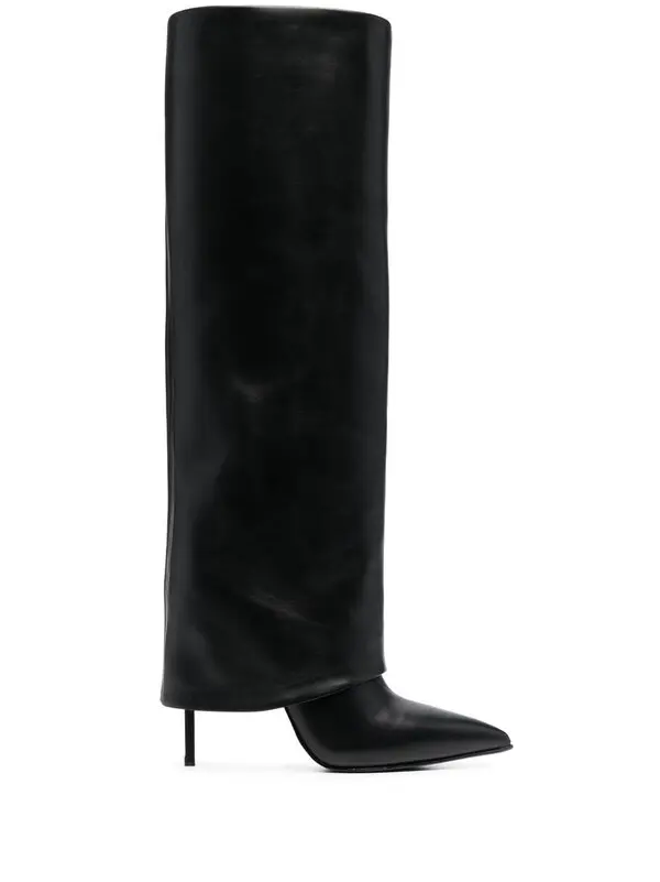 LE SILLA 120mm Andy Leather Boots - Black