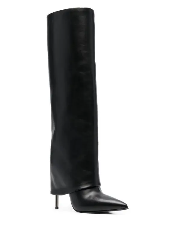 LE SILLA 120mm Andy Leather Boots - Black
