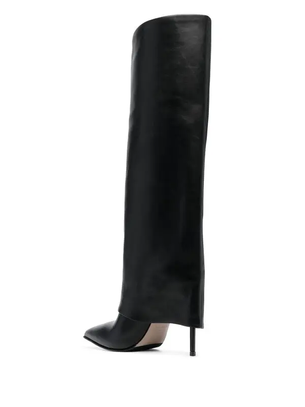 LE SILLA 120mm Andy Leather Boots - Black