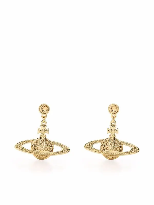 VIVIENNE WESTWOOD Orb Crystal Earrings - Gold
