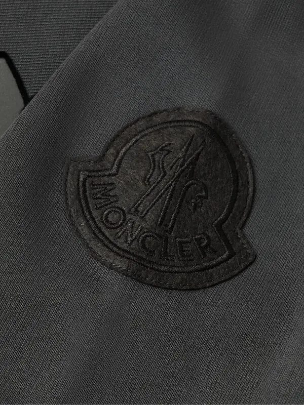 Moncler 1952 Logo-flocked Cotton-jersey Sweatshirt