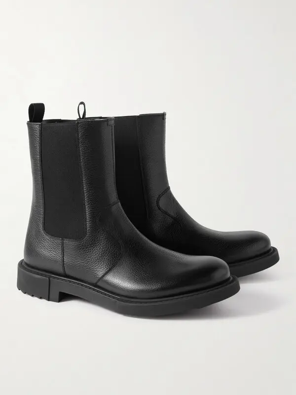 FERRAGAMO Loreno Leather Chelsea Boots