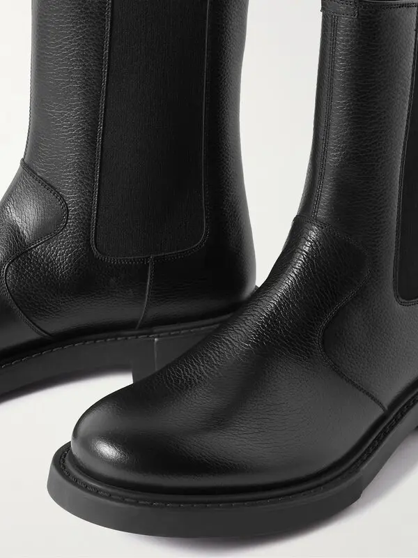 FERRAGAMO Loreno Leather Chelsea Boots