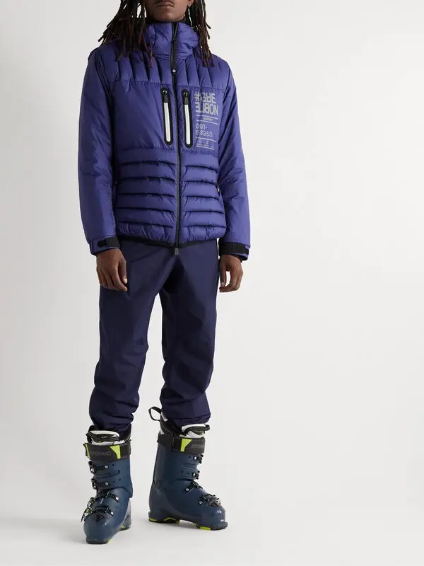 Moncler Monthey Logo-print Quilted Ripstop Hooded Down Ski Jacket