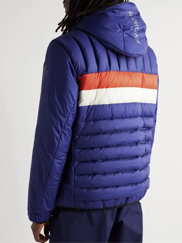 Moncler Monthey Logo-print Quilted Ripstop Hooded Down Ski Jacket