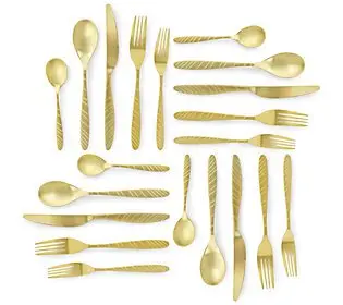 MEGACHEF La Vague 20 Pc Flatware Set