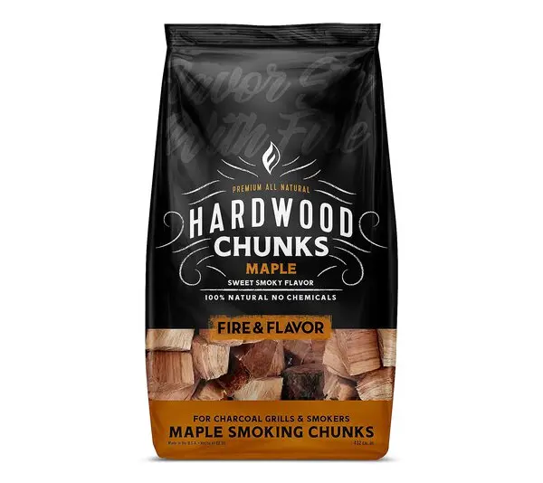 FIRE & FLAVOR 4-lb Maple Natural Smoking Wood C Hunks - One-color