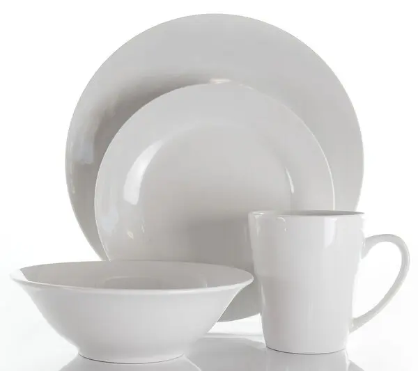 ELAMA Marshall 16-piece Porcelain Dinnerware Se T