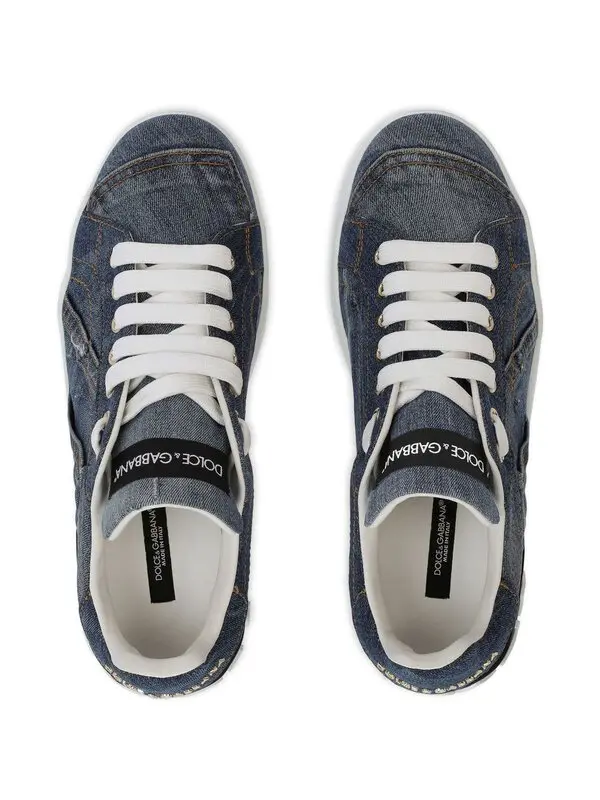 Dolce & Gabbana Portofino Leather Sneakers