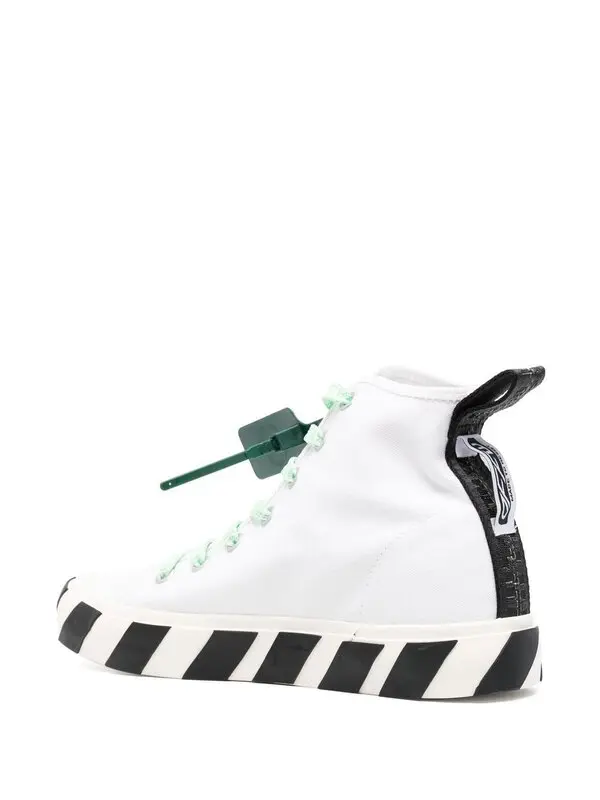 Off-White Vulcanized High-top Sneakers - White Navy Blue