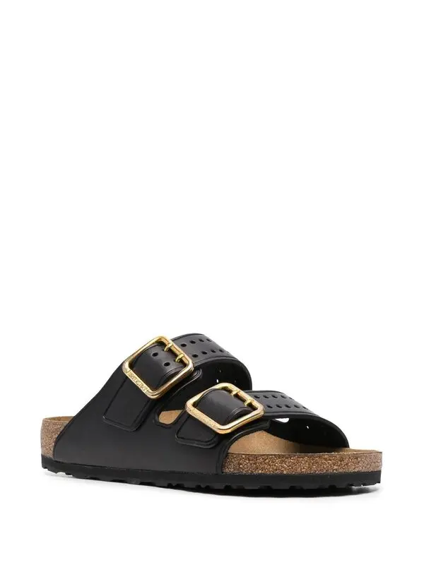 BIRKENSTOCK Double-strap Leather Sandals - Black
