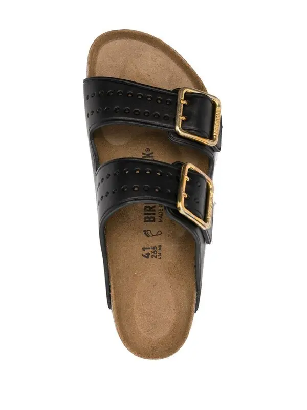BIRKENSTOCK Double-strap Leather Sandals - Black