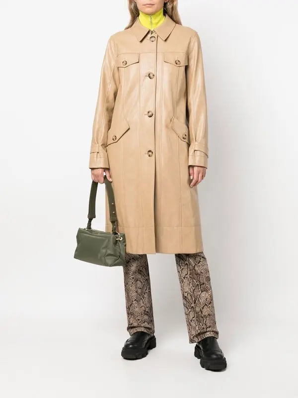 Ganni Medium Pillow Shoulder Bag - Green | Editorialist