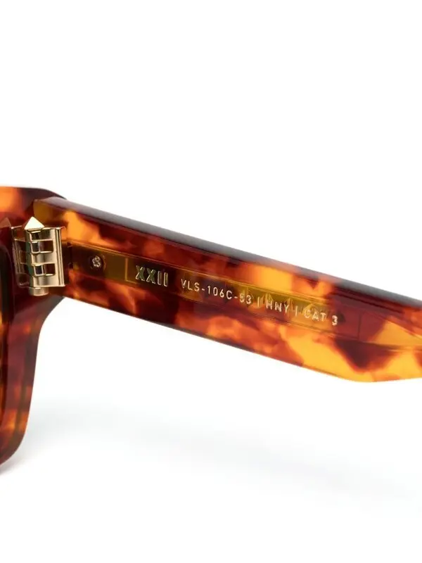 Valentino Garavani Rockstud Square-frame Sunglasses - Brown