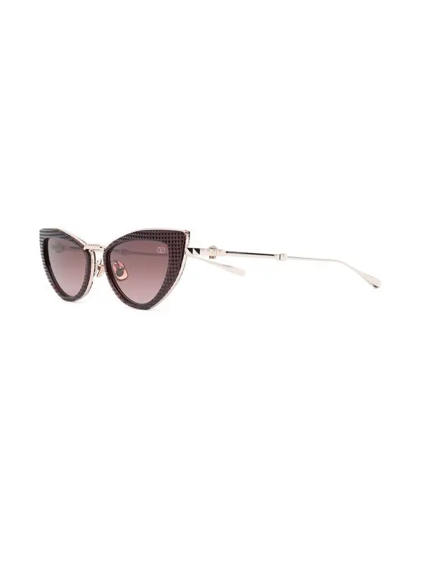 Valentino Garavani Rockstud Cat-eye Sunglasses - Gold