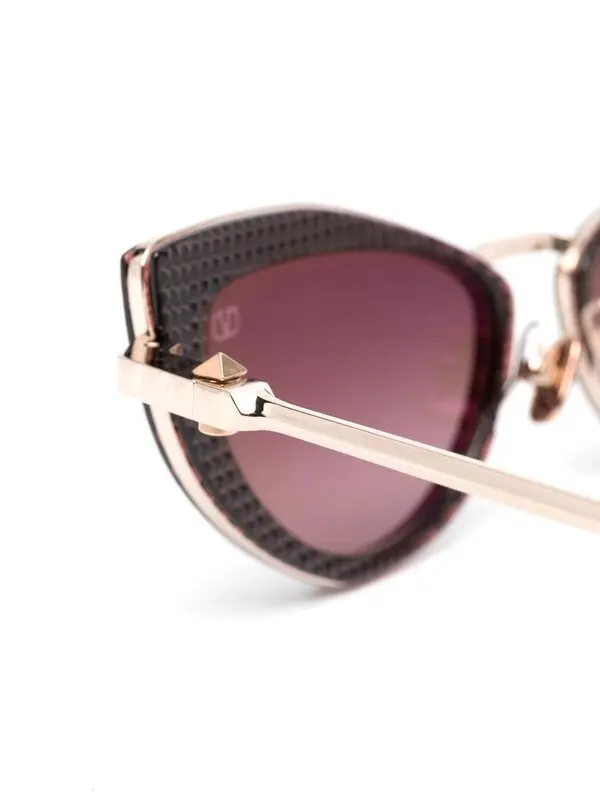Valentino Garavani Rockstud Cat-eye Sunglasses - Gold