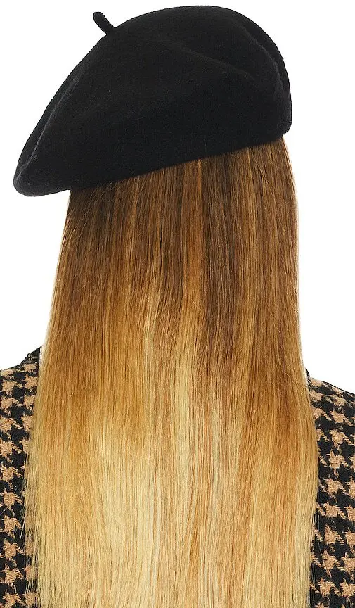 Hat Attack Classic Wool Beret - Black