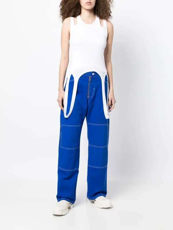 DION LEE Double-loop Detail Tank Top