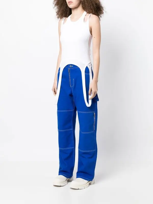 DION LEE Double-loop Detail Tank Top