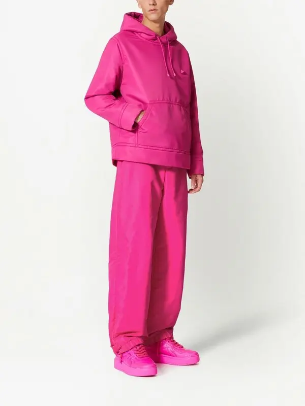 Valentino Garavani Stud-detail Padded Hoodie - Pink