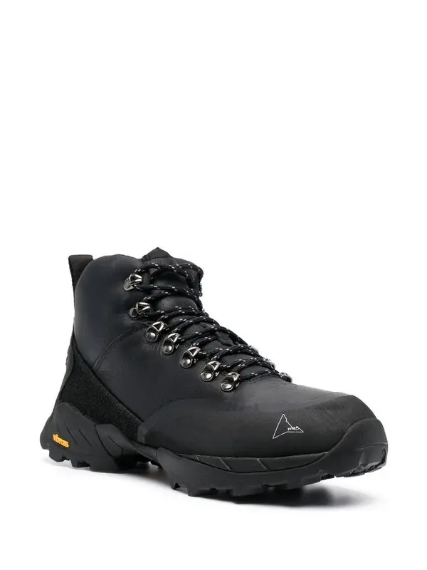 ROA Lace-up Leather Boots - Black