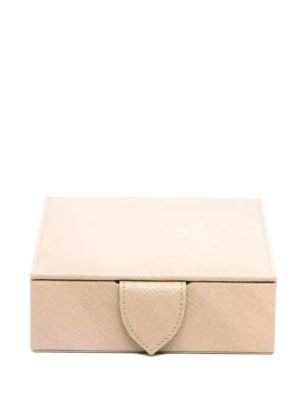 Smythson Leather Trinket Box - Neutrals