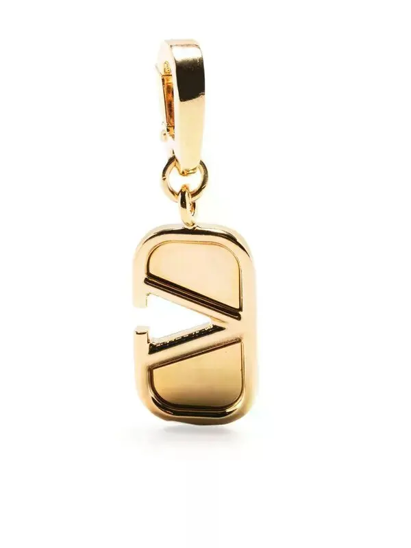 Valentino Garavani Logo Pendant Necklace - Gold
