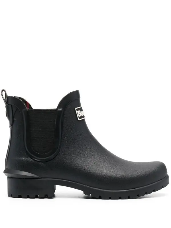Barbour Logo-patch Ankle Boots - Black