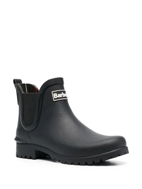 Barbour Logo-patch Ankle Boots - Black