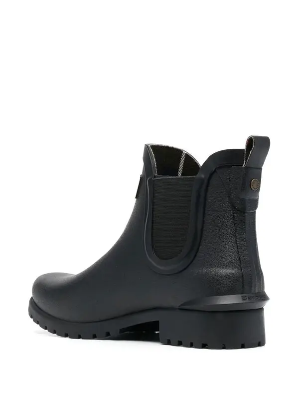 Barbour Logo-patch Ankle Boots - Black