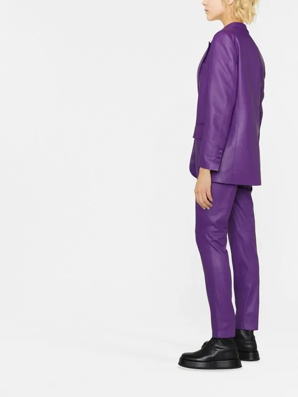 BLANCA VITA Faux-leather Blazer