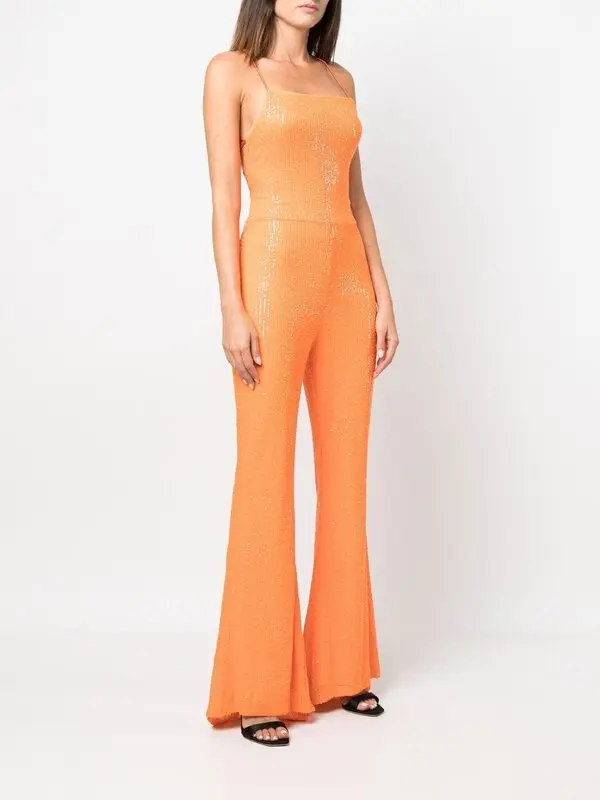 ROTATE BY BIRGER CHRISTENSEN Sequin-embellished Jumpsuit