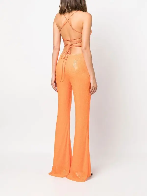 ROTATE BY BIRGER CHRISTENSEN Sequin-embellished Jumpsuit