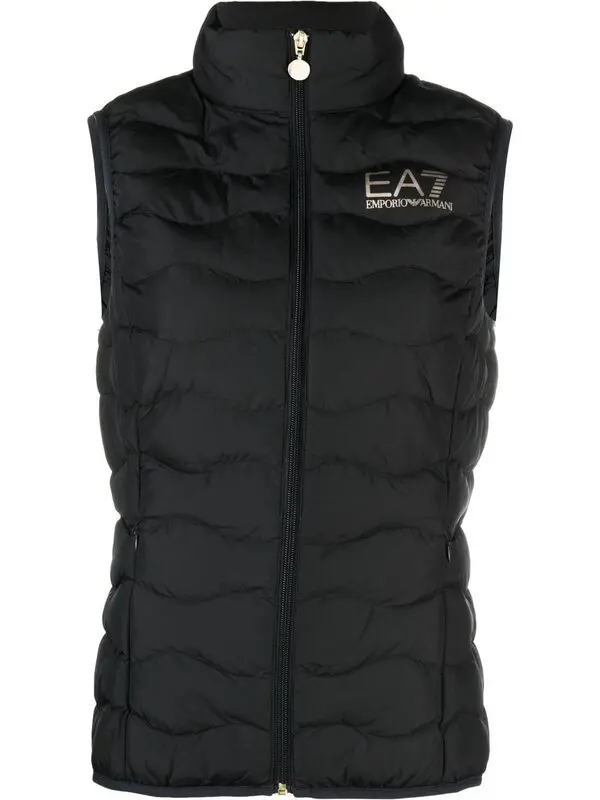 EA7 Core Padded Gilet - Black