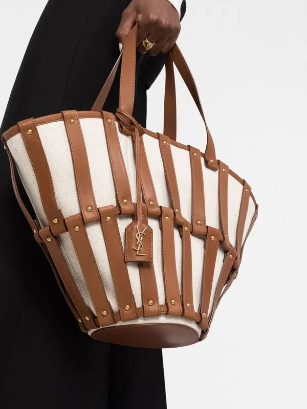 Saint Laurent Panier Basket Tote - Brown