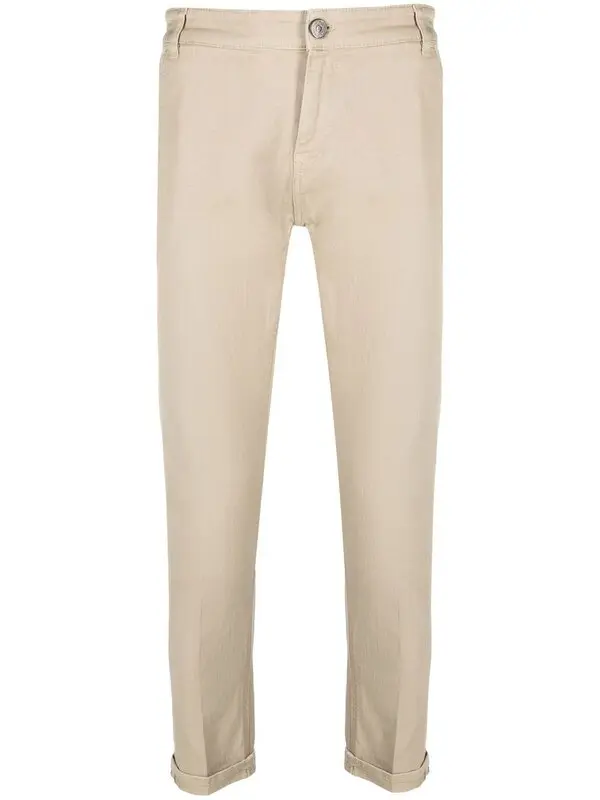 PT TORINO Mid-rise Slim-fit Jeans - Neutrals