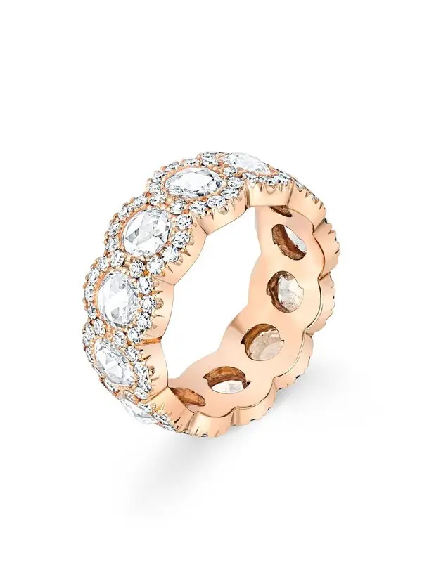 DAVID MORRIS 18kt Rose Gold Diamond Eternity Ring