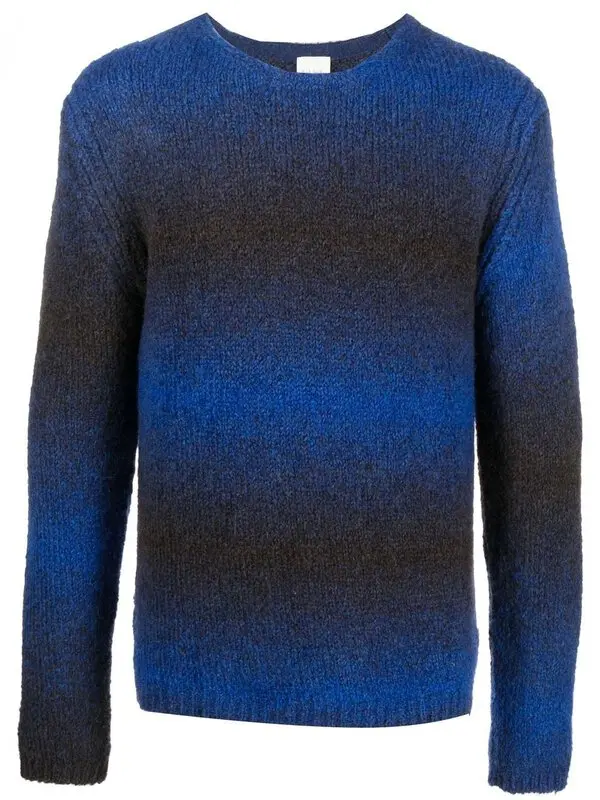 Paul Smith Ombré-stripe Knitted Jumper - Blue