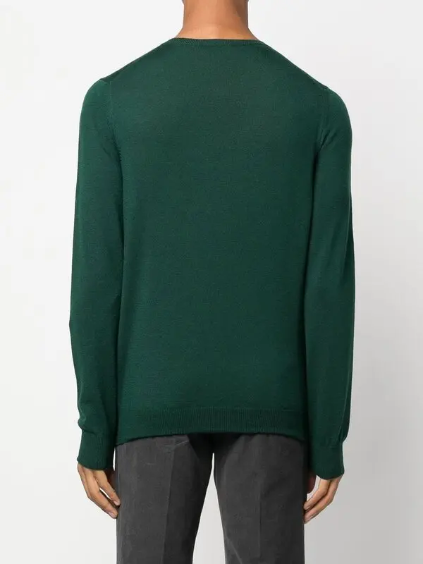 FAY Fine-knit Ribbed-trim Jumper