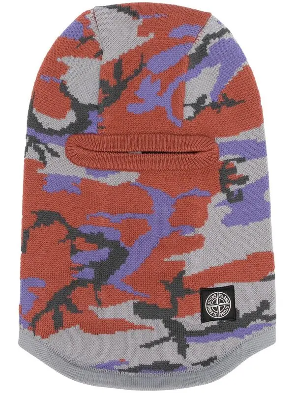 Stone Island Camouflage-print Balaclava