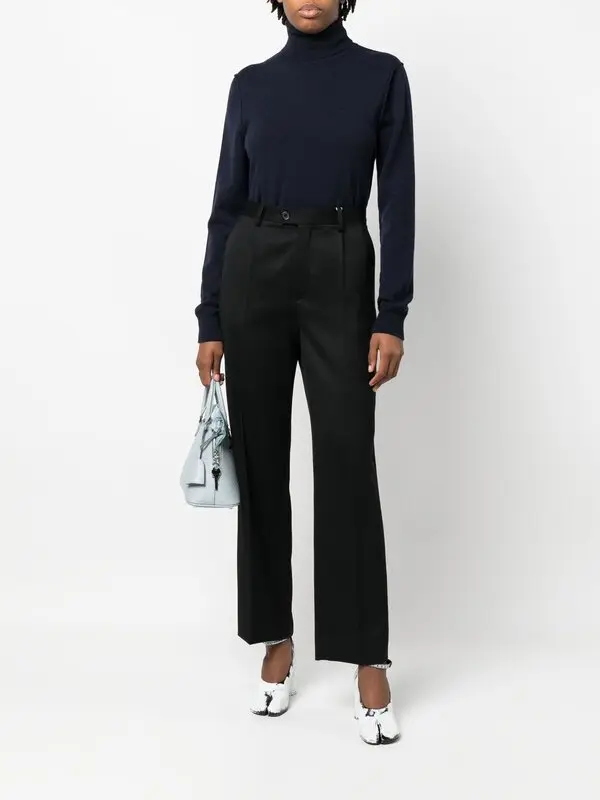 MAISON MARGIELA High-neck Cashmere Jumper - Blue