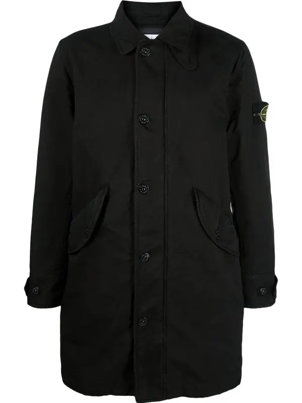 Stone Island Logo-patch Coat