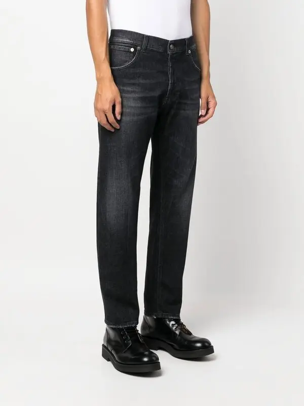 DONDUP Low-rise Straight-leg Jeans - Black