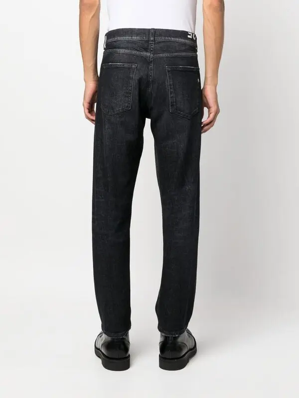 DONDUP Low-rise Straight-leg Jeans - Black