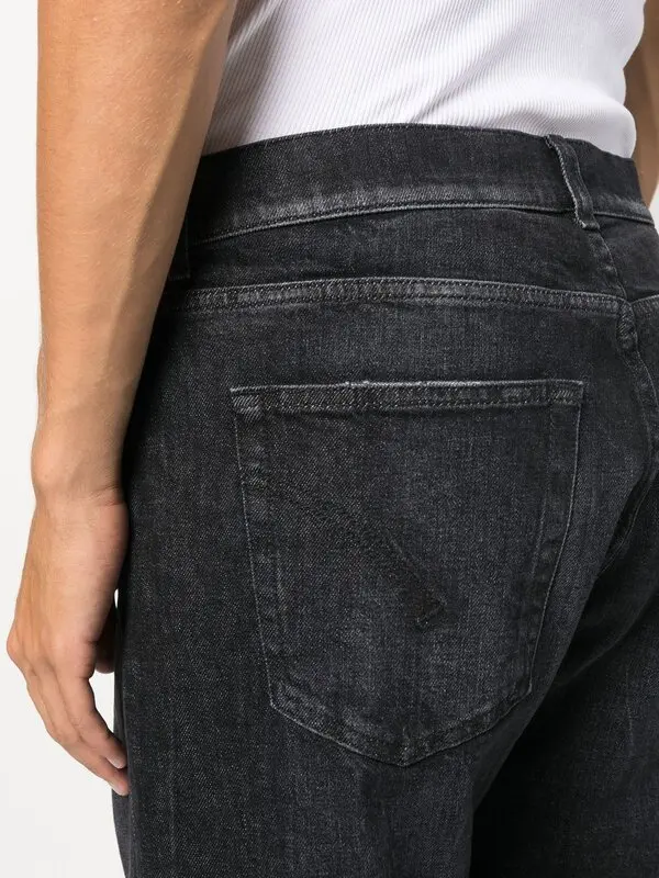 DONDUP Low-rise Straight-leg Jeans - Black