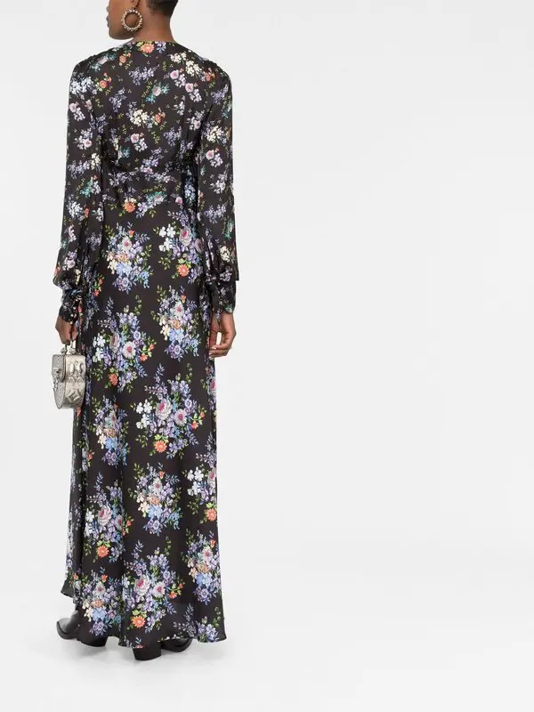 Rabanne Floral Print Maxi Dress