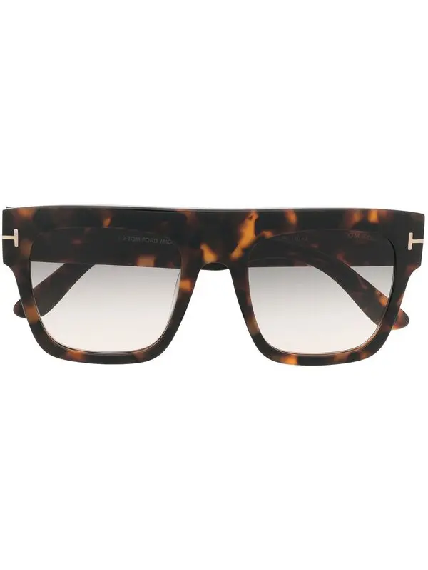 TOM FORD Renee Square-frame Sunglasses - Brown
